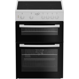 Devon Appliances Zenith ZE605W 60cm Twin Cavity Electric Cooker with ...